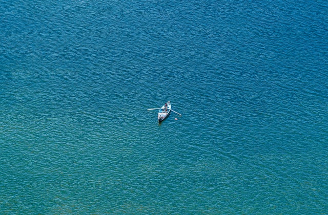 teal boat – Infinite Teal Skies